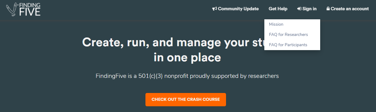 Getting Started with FindingFive – FindingFive Community Update